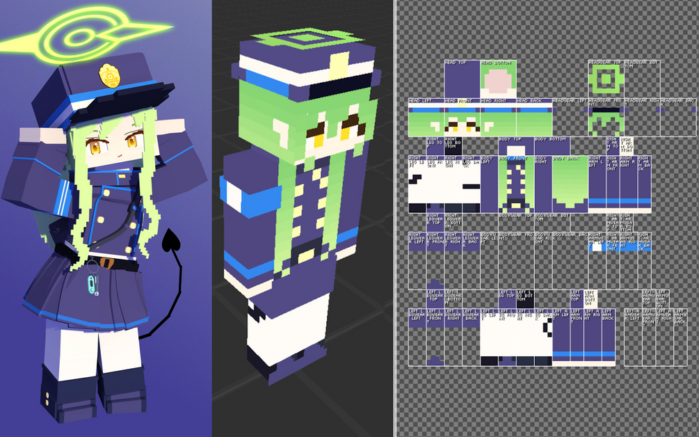 Blue Archive, Tachibana Hikari (Mine-Imator Rig)