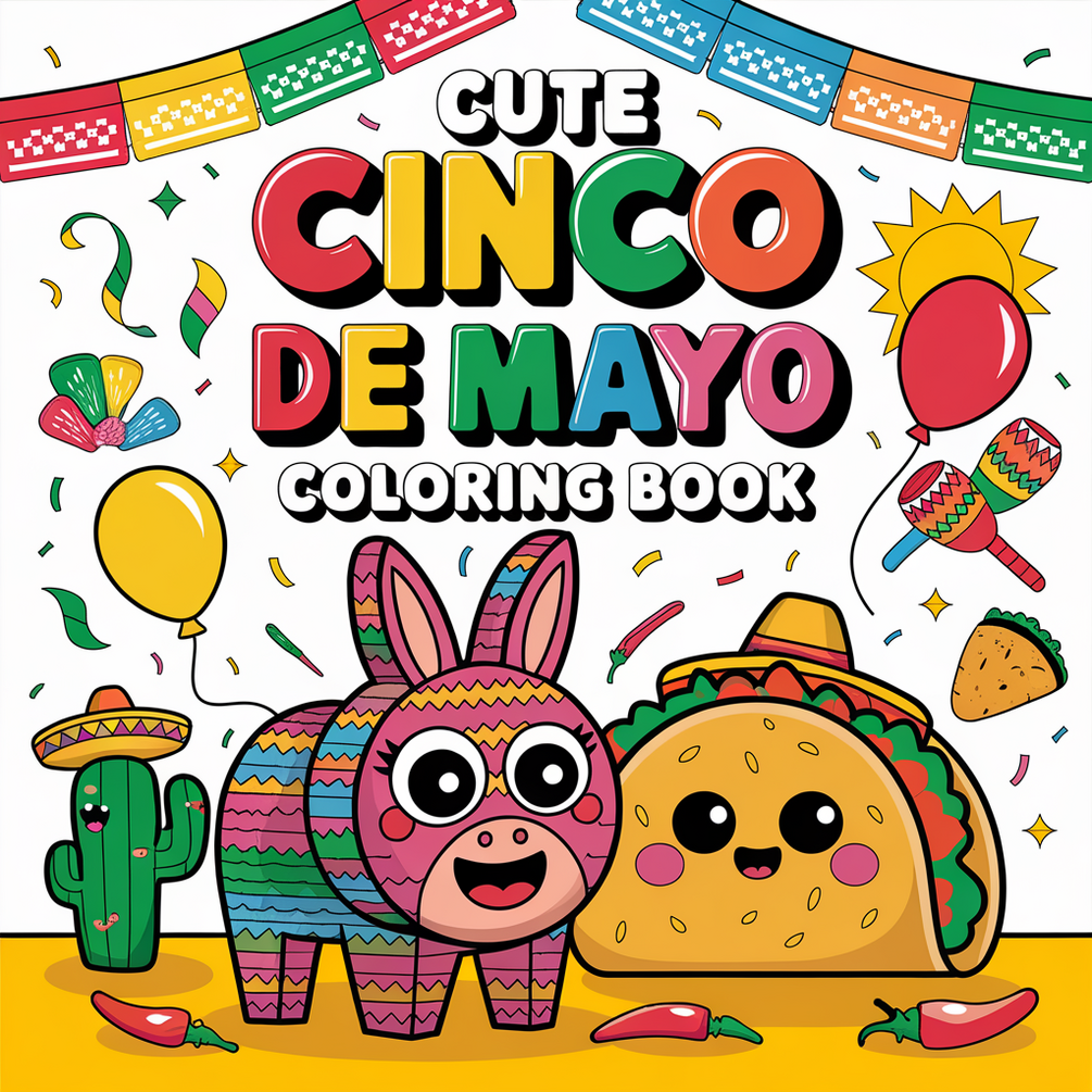 50 Cinco de Mayo Coloring Pages for Kids – Printable Mexican Fiesta ...