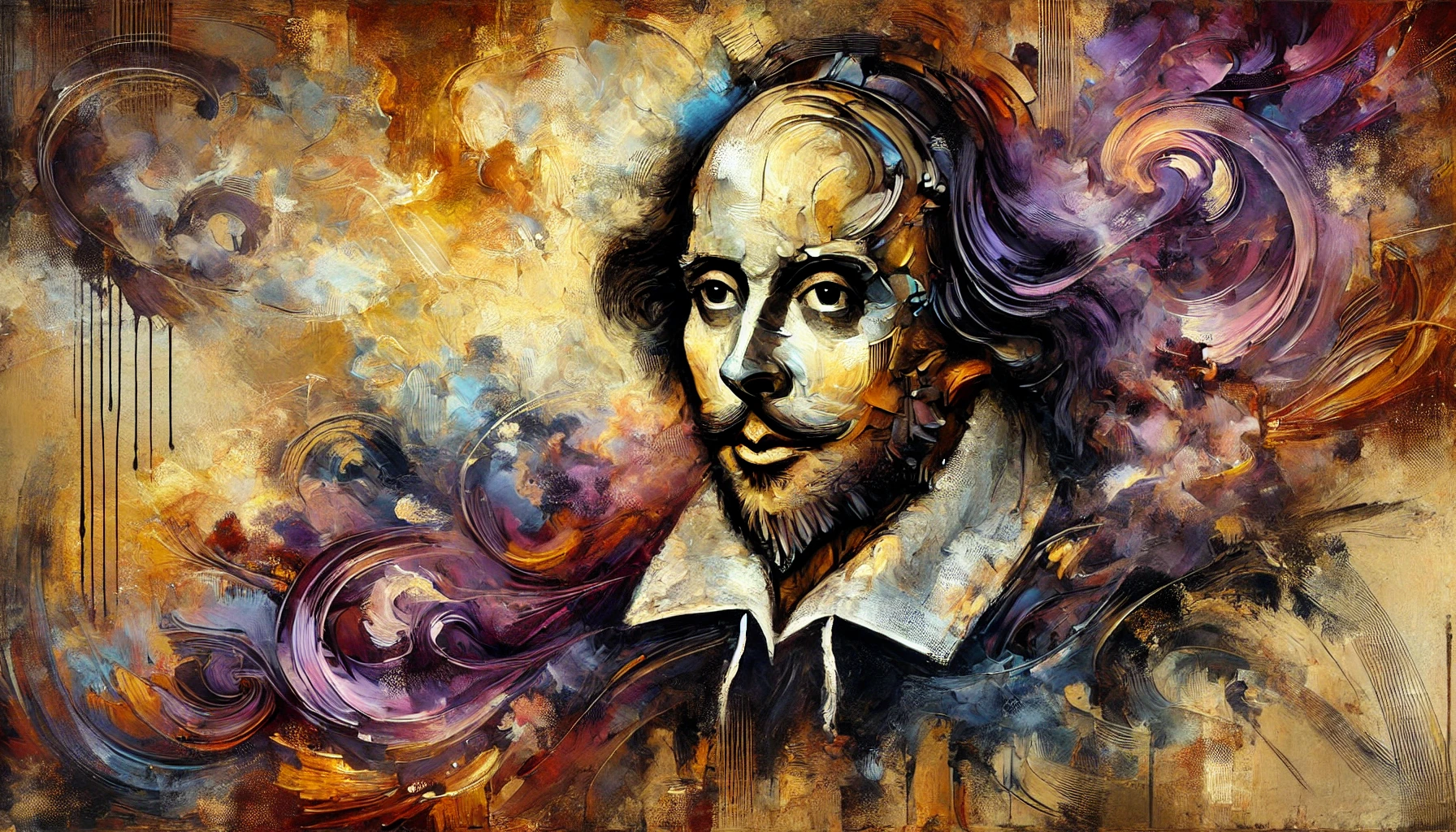 "Shakespeare Reimagined: An Abstract Expressionist Vision" # ...