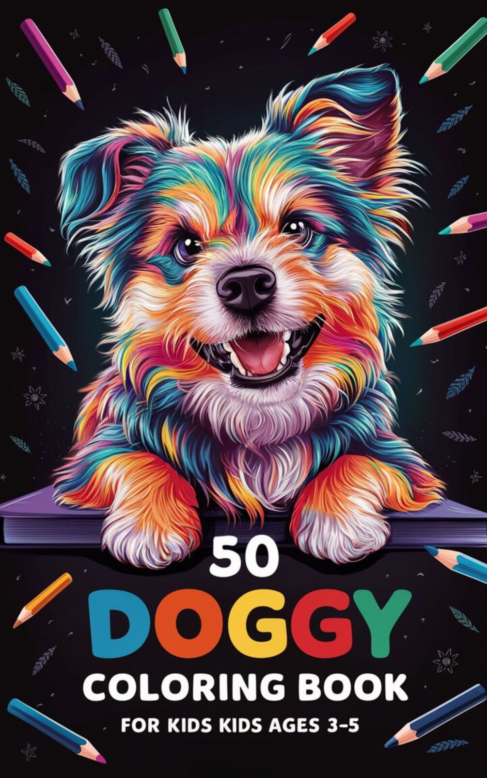 50 DOGGY COLORING BOOK FOR KIDS AGES 3-5