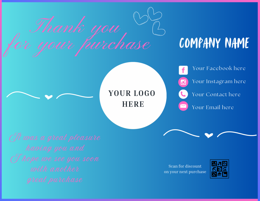 BUSINESS THANK YOU CARD - Template