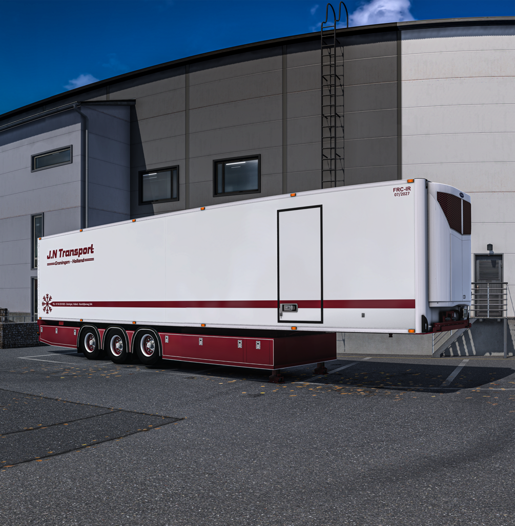 Lamberet Trailer (with openable lift and cargo)