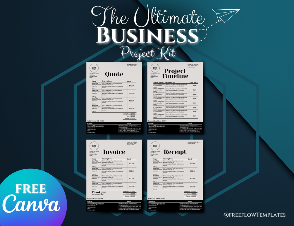 The Ultimate Business Project Kit, Quote, Project Template, Invoice ...