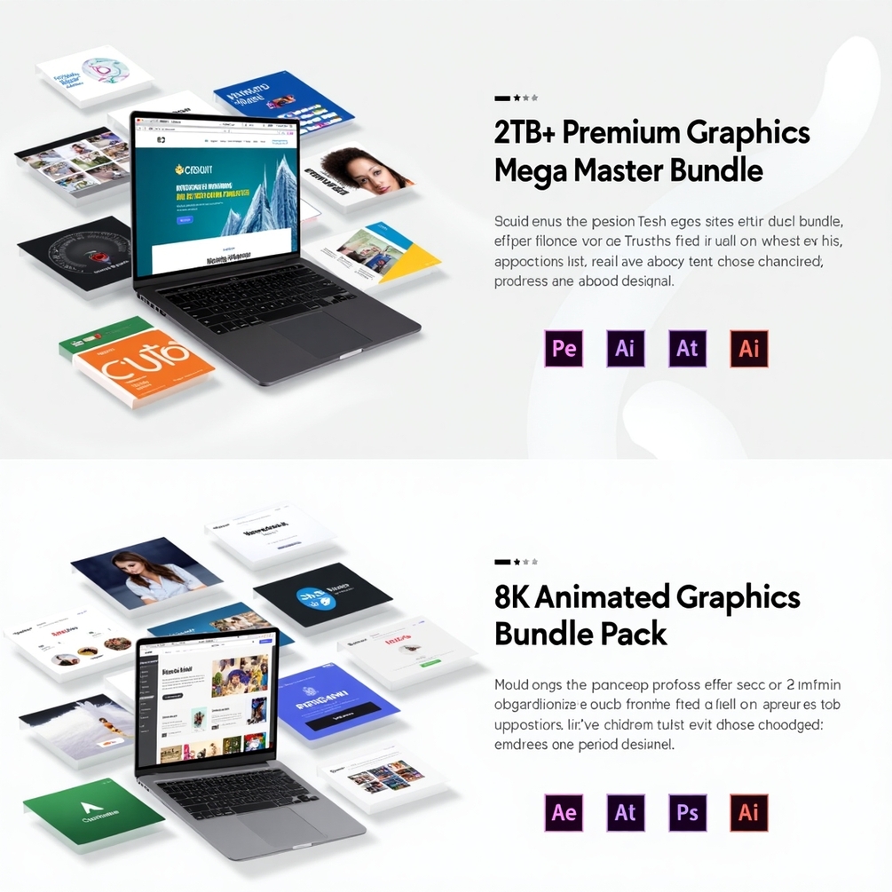 Premium Graphics & Animated Mega Bundle (2TB+)