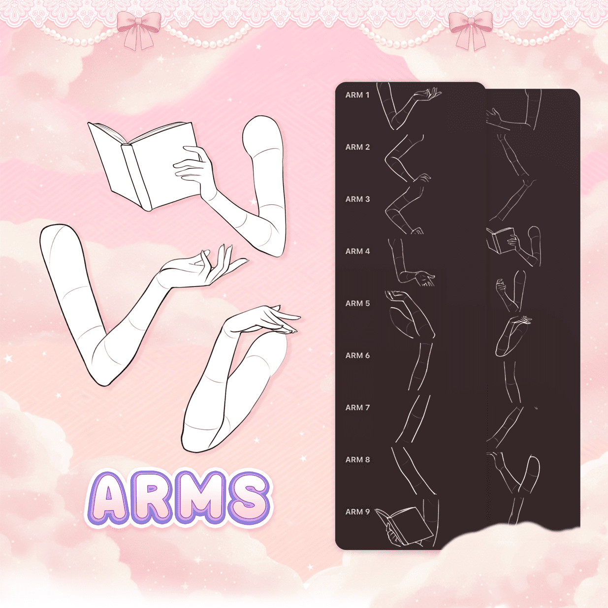 250 Custom Pose Maker Stamps – Character Builder Body Parts for ...