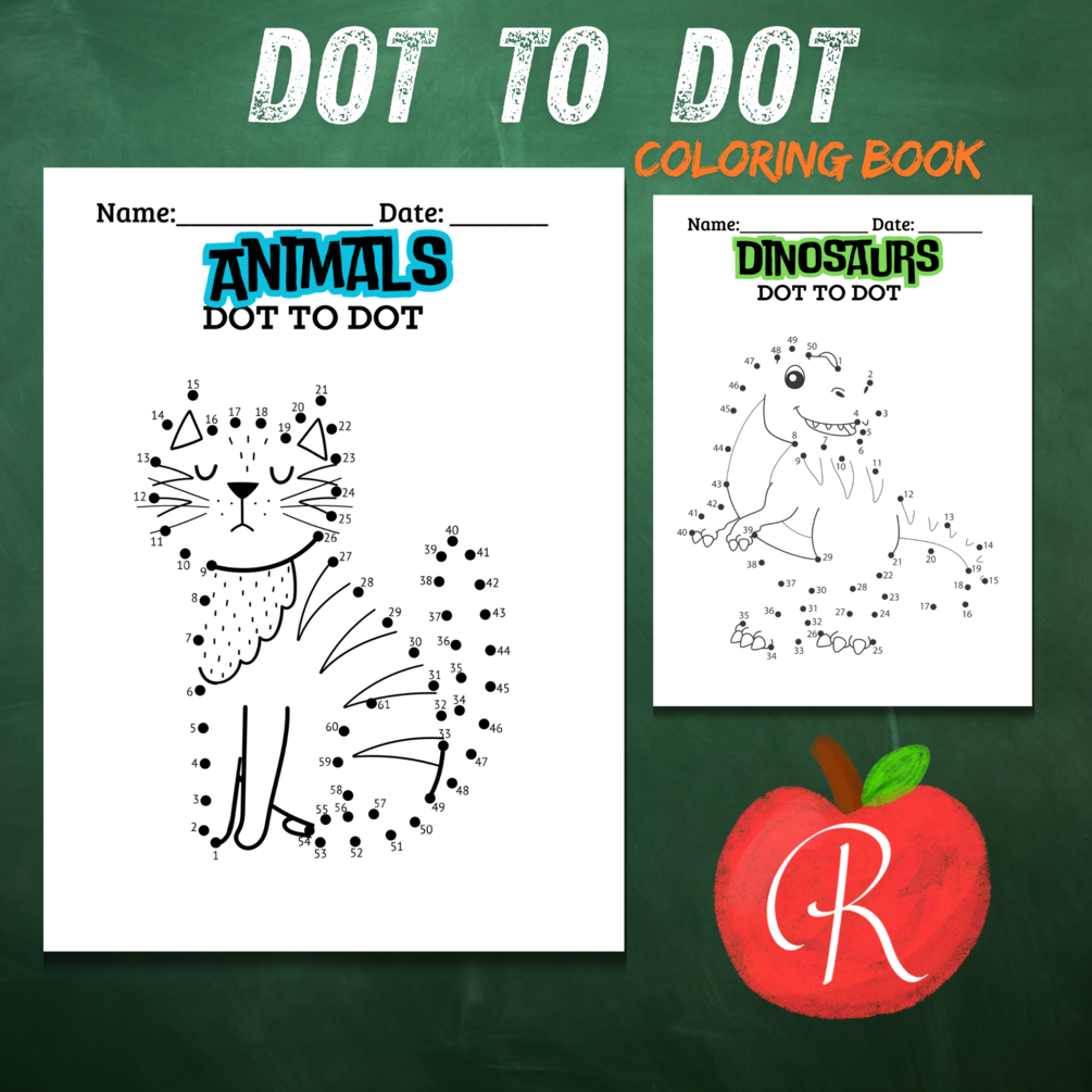 Dot to Dot - Connect the Dots Activity Book for Kids - 50 Pages of ...