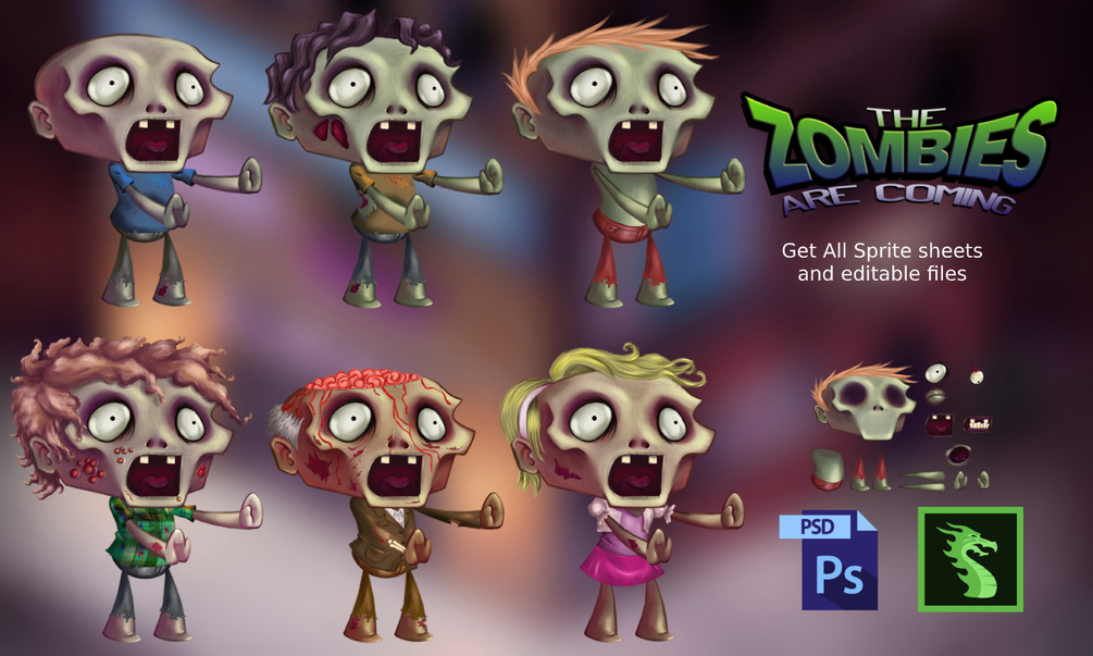 Make professional games with Zombie Animations pack