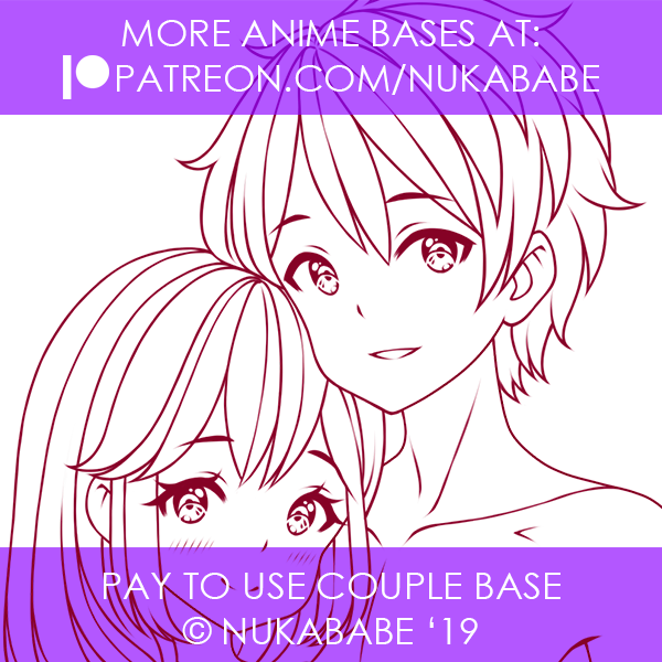 P2U Anime Couple Base: Head to Hips [from Anime Base Set #48]