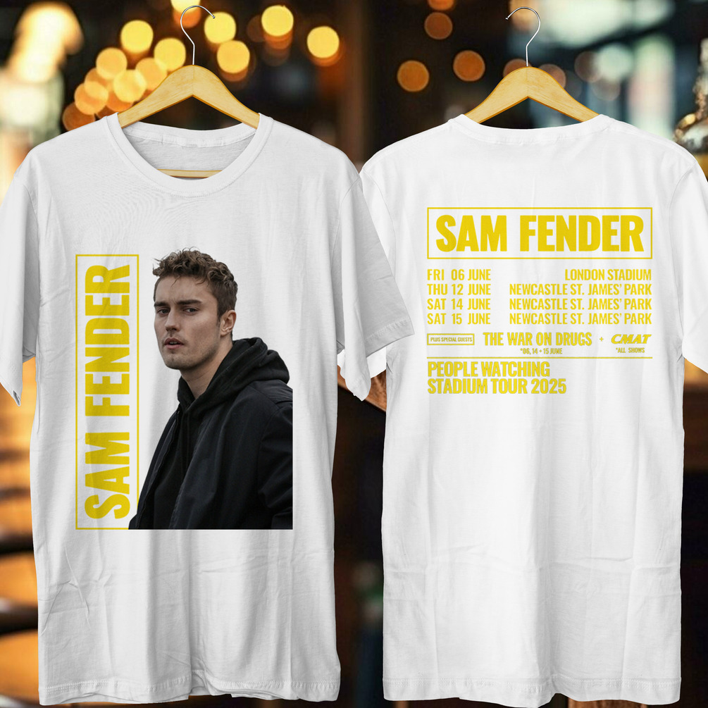 SAM FENDER PEOPLE WATCHING STADIUM U.KINGDOM TOUR 2025. SAM FENDER ...