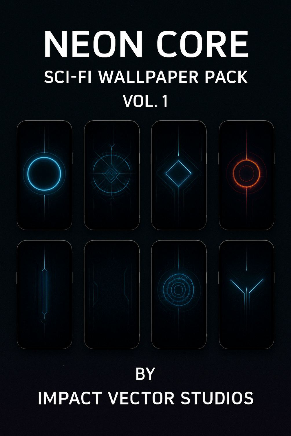 Neon Core: Sci-Fi Wallpaper Pack Vol. 1