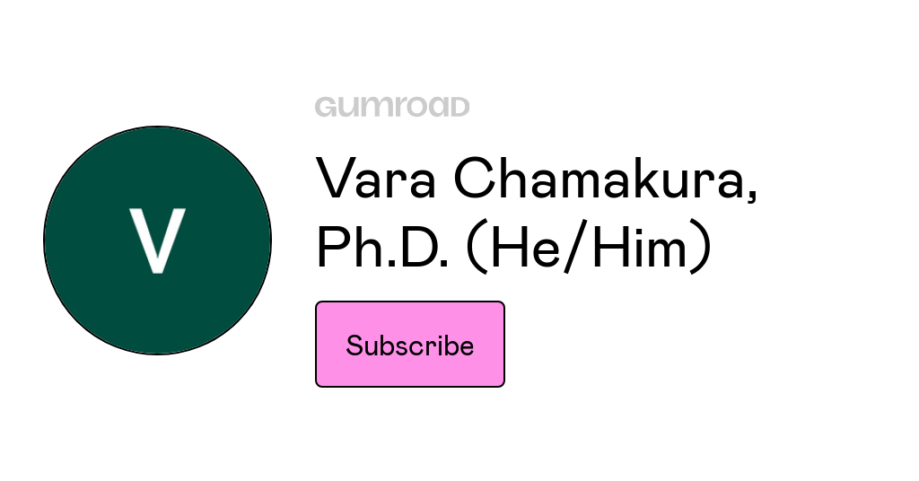 Vara Chamakura, Ph.D. (He/Him)