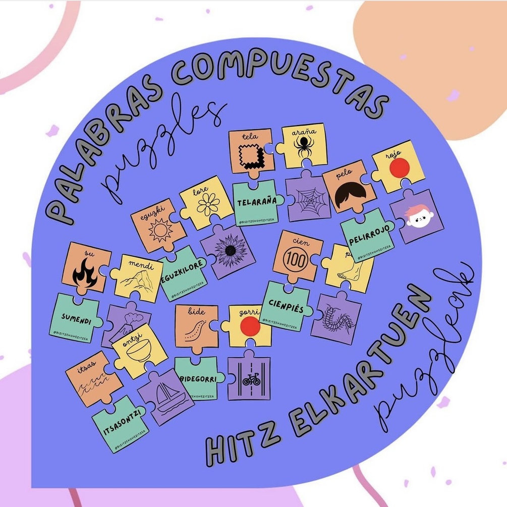 PUZZLE PALABRAS COMPUESTAS - HITZ ELKARTUEN PUZZLEAK