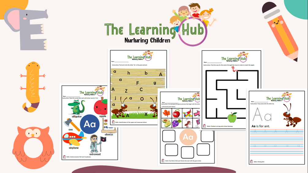 Alphabet Letter Of The Week 'Aa' - The Learning Hub