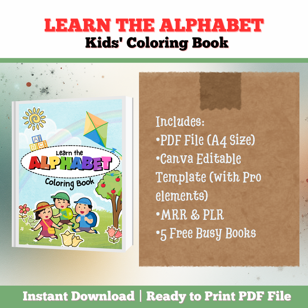 Learn the Alphabet: Coloring Book