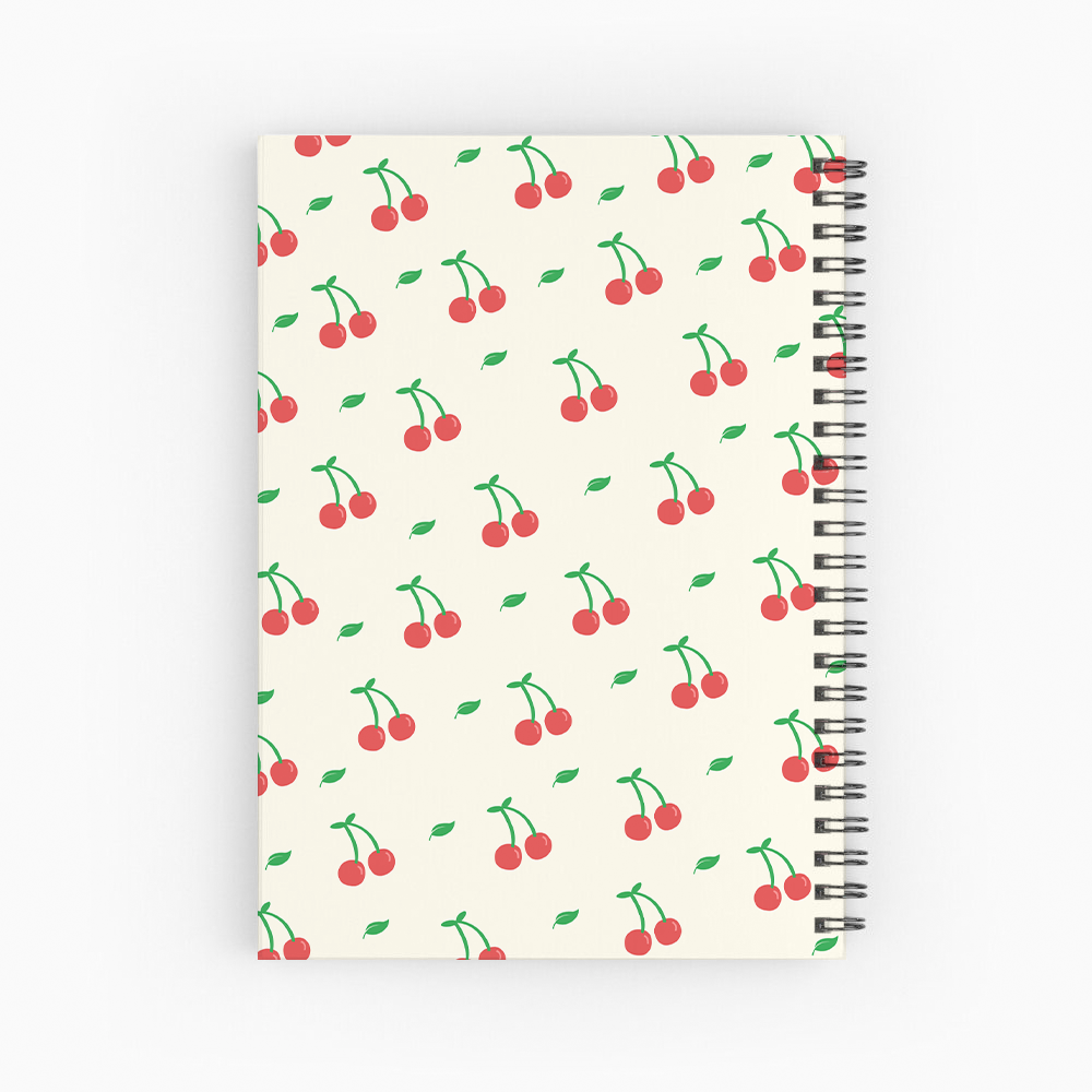 Cherry Cherry Notebook - Simple & Cute