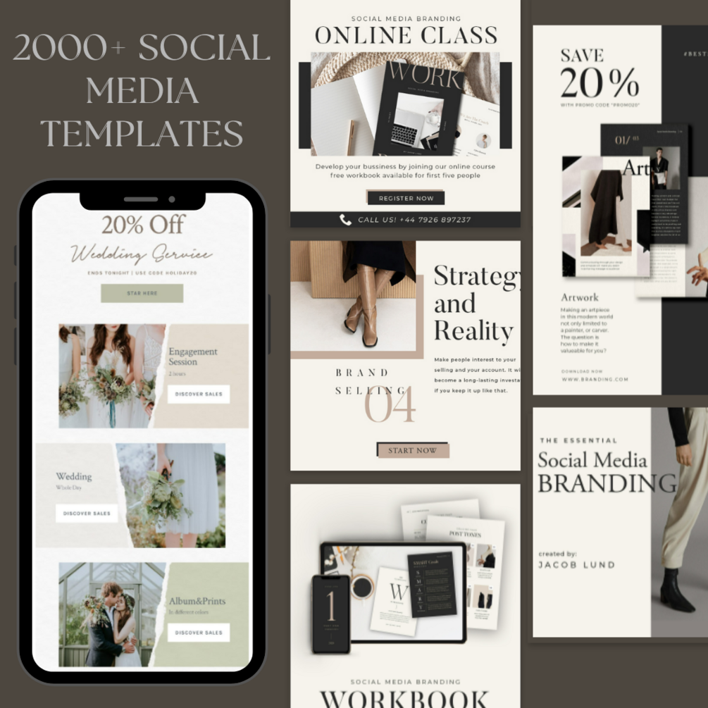 2000+ Social Media Ready-Made Templates (Canva, psd, indd, and idml ...