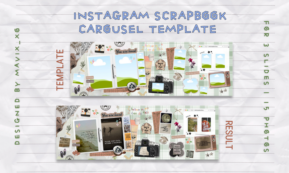 Paper Scrap | 4-in-1 Scrapbook Template Bundle