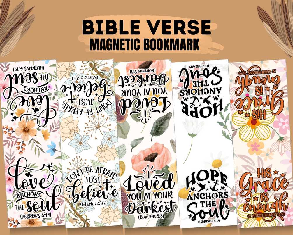 BIBLE VERSE MAGNETIC BOOKMARK