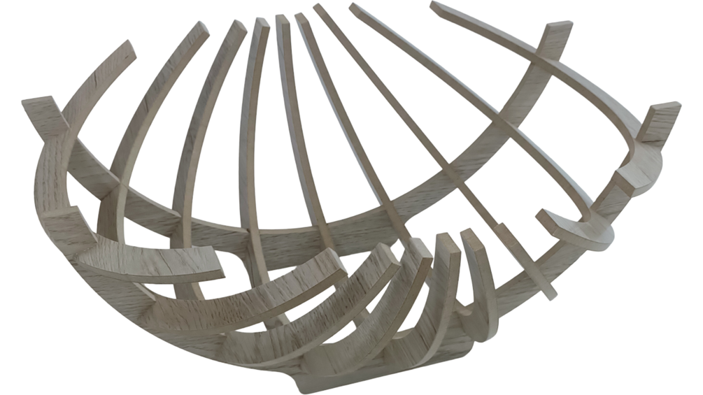 Wood Fruit Bowl DXF File | Ø30 × H12 cm | CNC Router | Ready to cut!