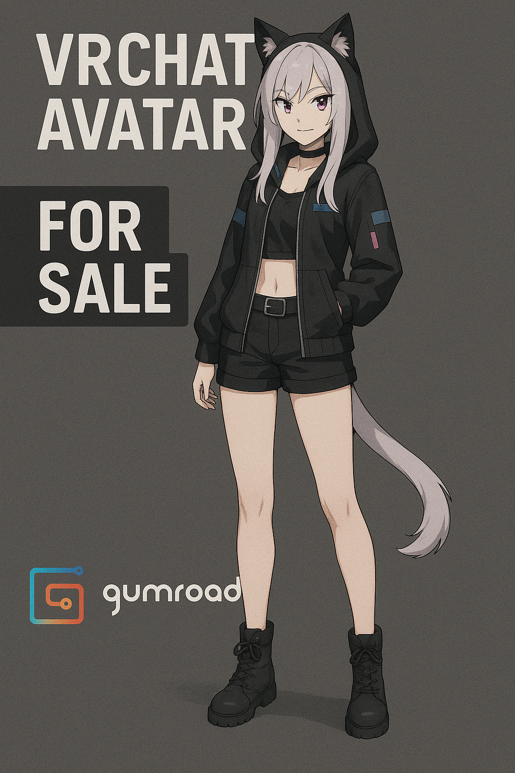 Cyber Neko Girl — Adoptable Character Design (Exclusive)