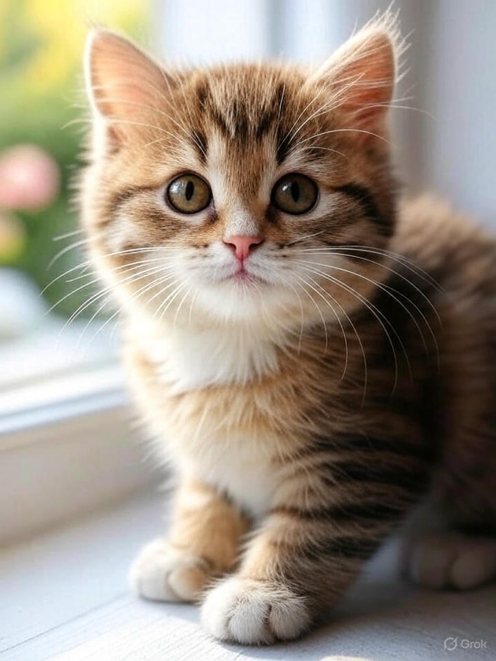 Charming Cat Cutie - Limited Edition Digital Art