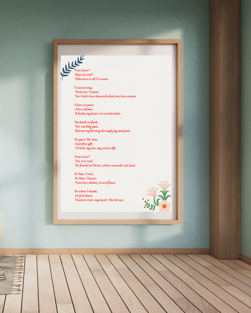 Christian Poem Wall Art