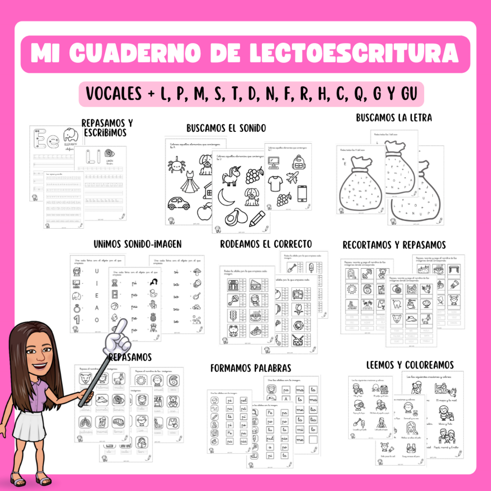 Cuaderno de lectoescritura 1 y 2