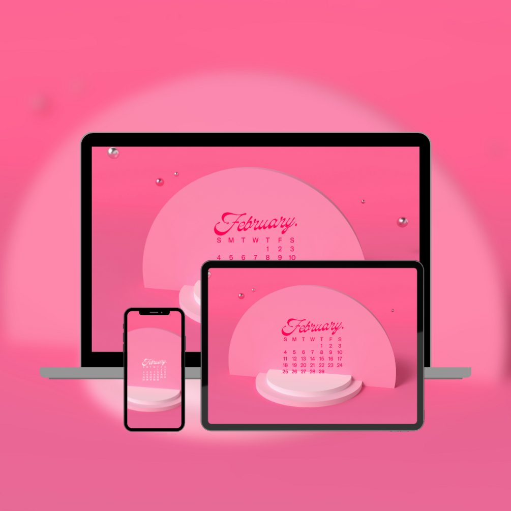 Flowery February Wallpaper