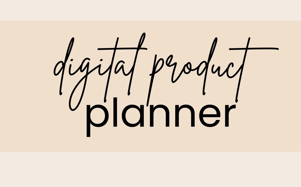 Digital Product Planner