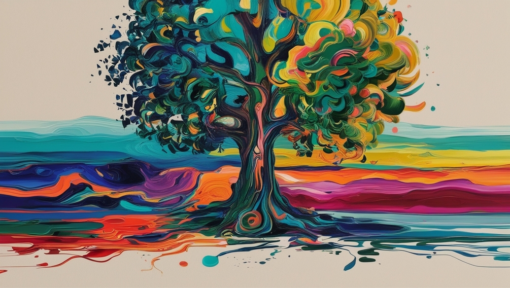 🎨 Abstract Expressionism Tree Images 🌳