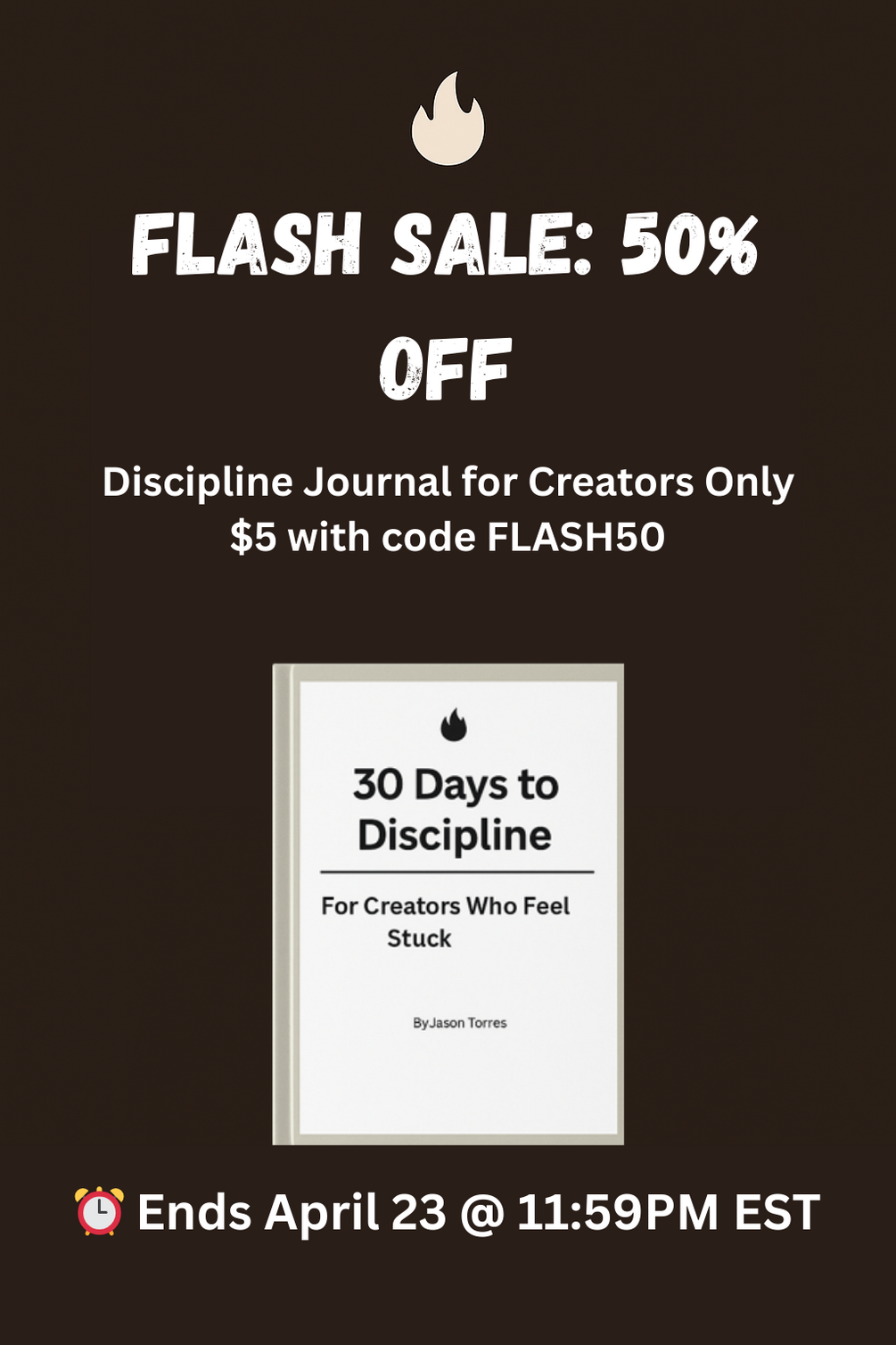 30 Days to Discipline – Creator’s Journal