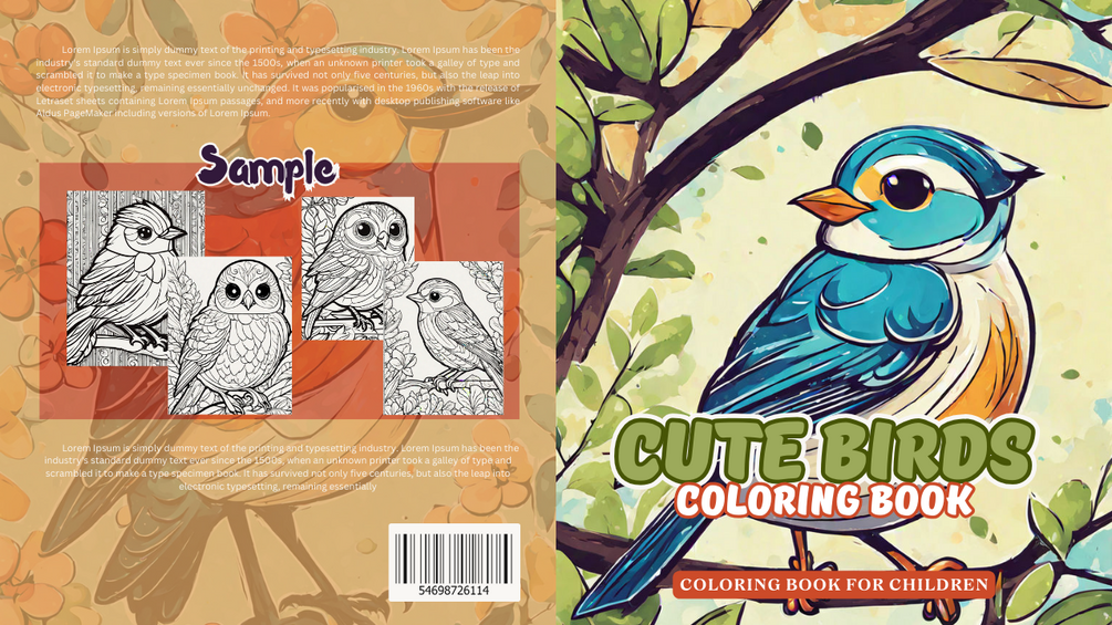 Cute Birds Coloring Book - 20 Printable & Digital Pages!