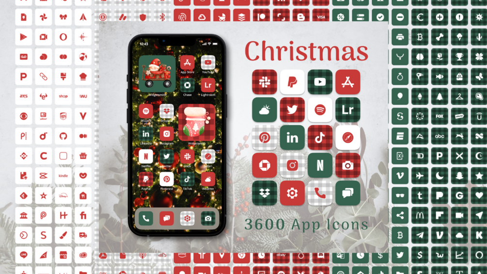 Christmas App Icons iOS 14,15,16+