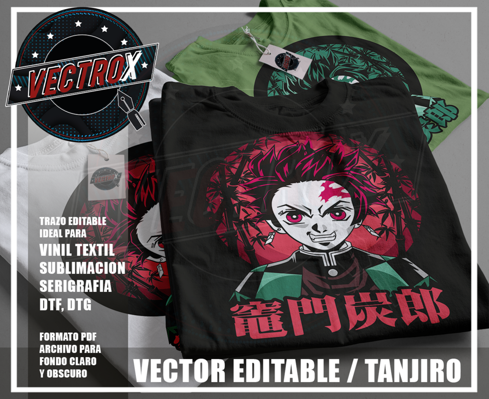 Vector Editable - Tanjiro