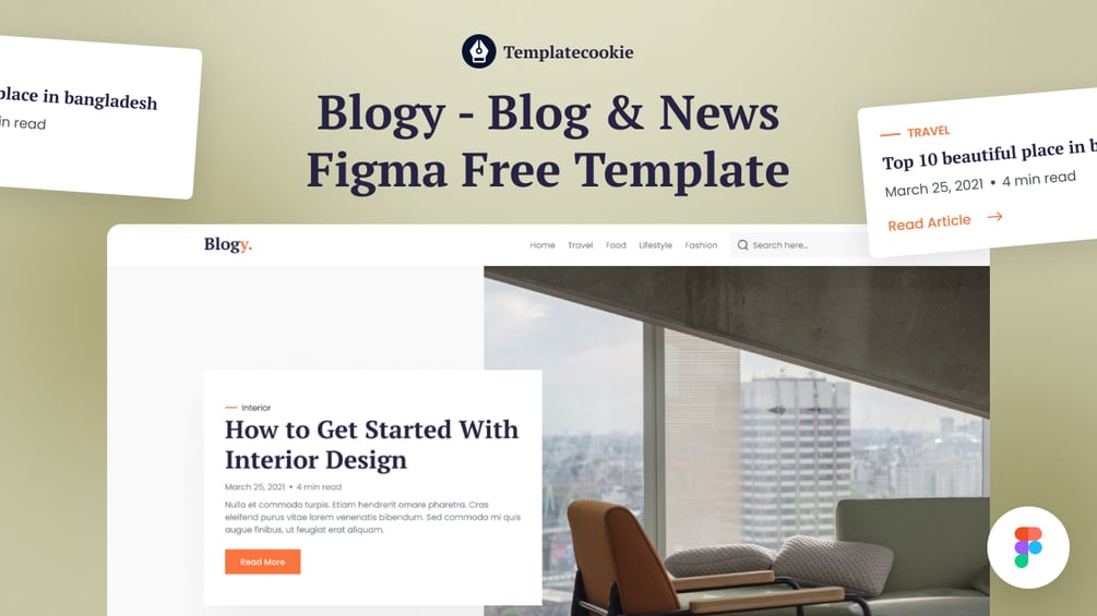 Blogy - Blog Website Figma Template