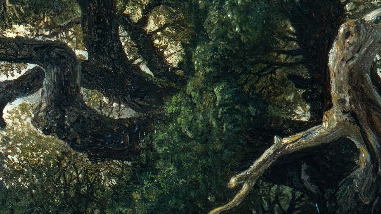 Memory of a wooded island in the Baltic Sea (Oak trees by the Sea) by ...