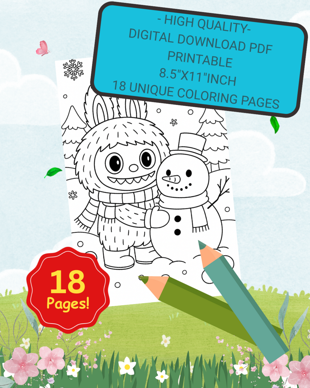 Labubu Coloring Book for Kids | Labubu Colouring Book for kids ...