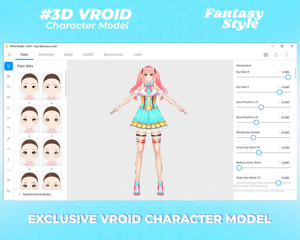 Streamer Elite Companion 3D Vroid Avatar Girl Aiya Sakumyu for ...