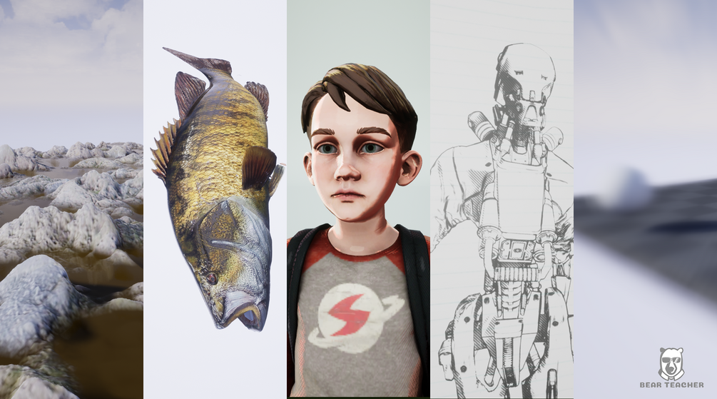 Real life complex materials for UE