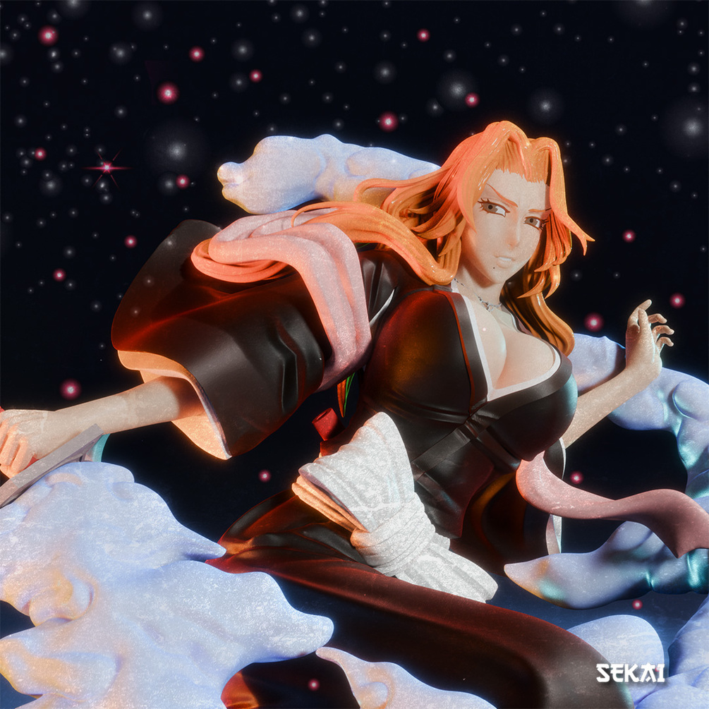 Rangiku Sculpture and Bust - Sekai 3D Models - Tested and Ready for 3D ...