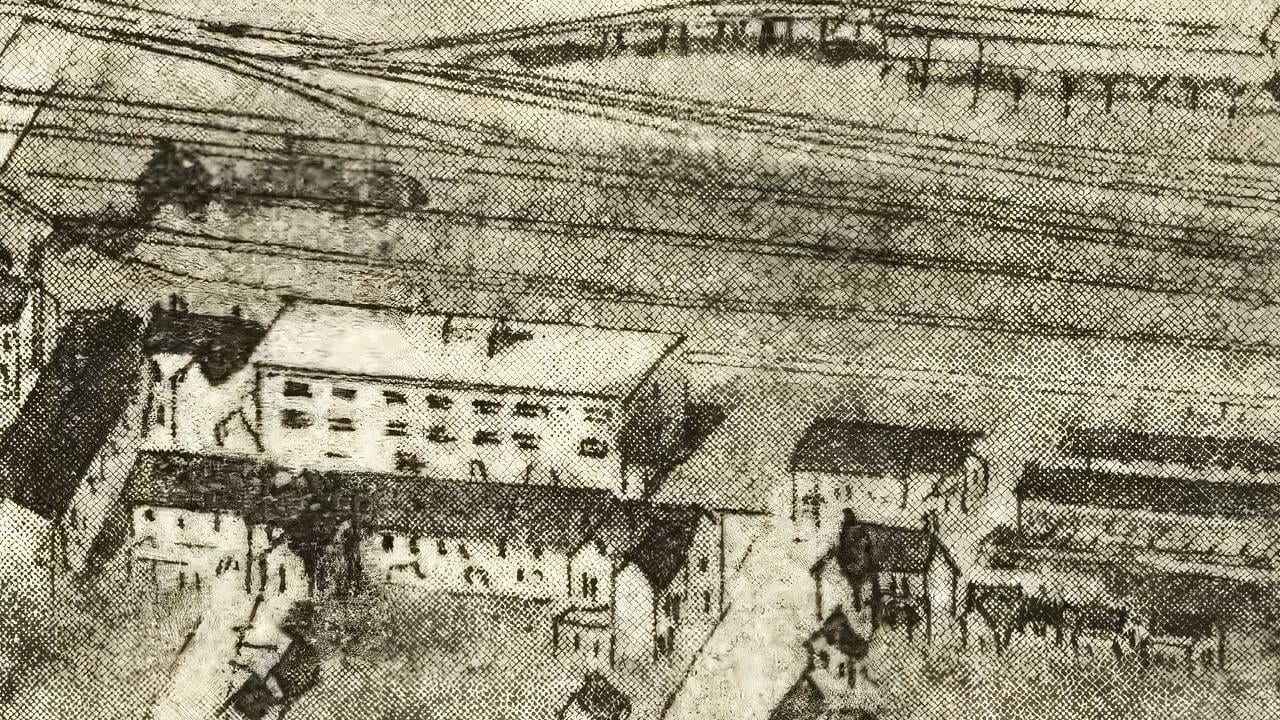 Aero view of Bristol 1912. by Fowler Thaddeus Mortimer