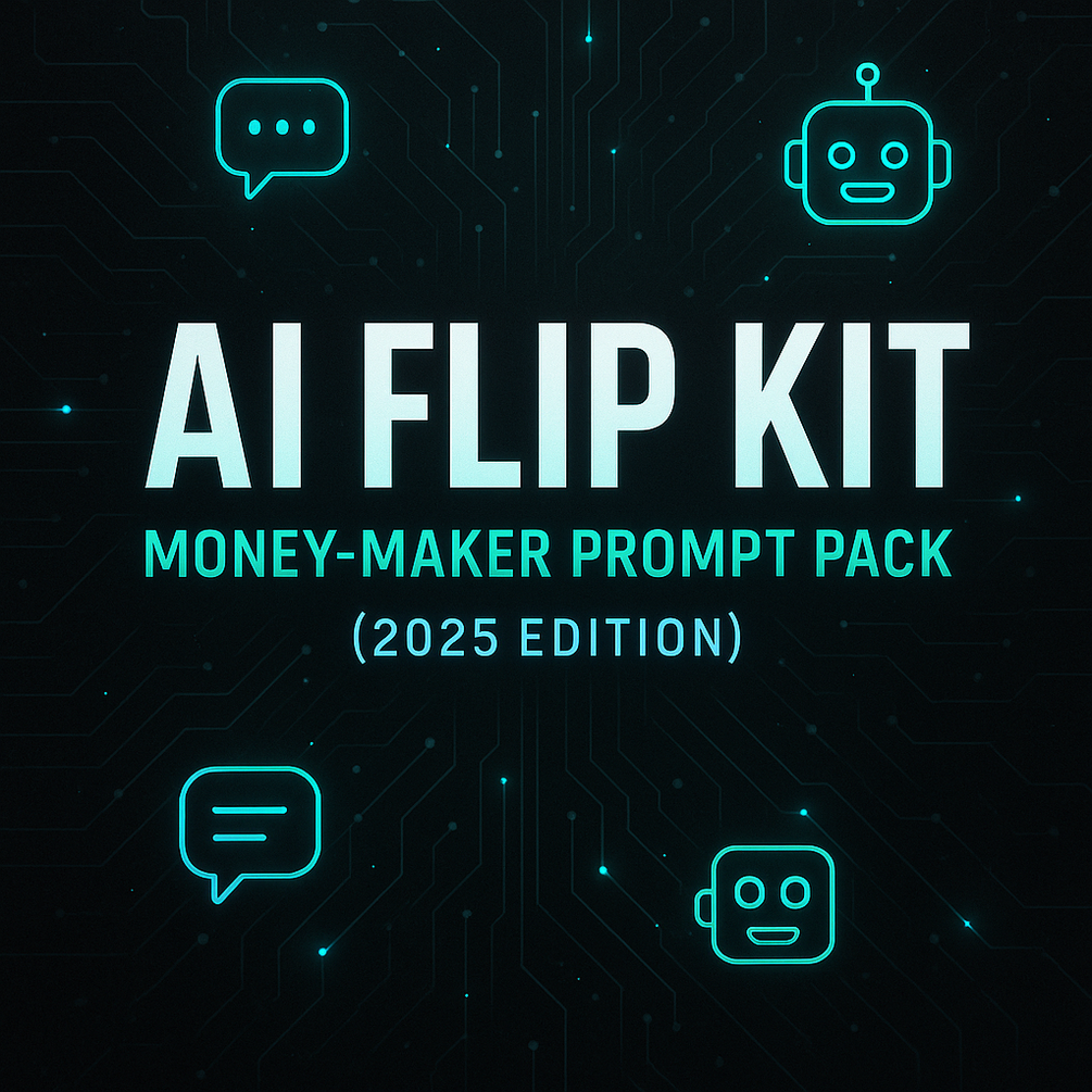 AI Flip Kit: Money-Maker Prompt Pack (2025 Edition) 150+ ChatGPT ...