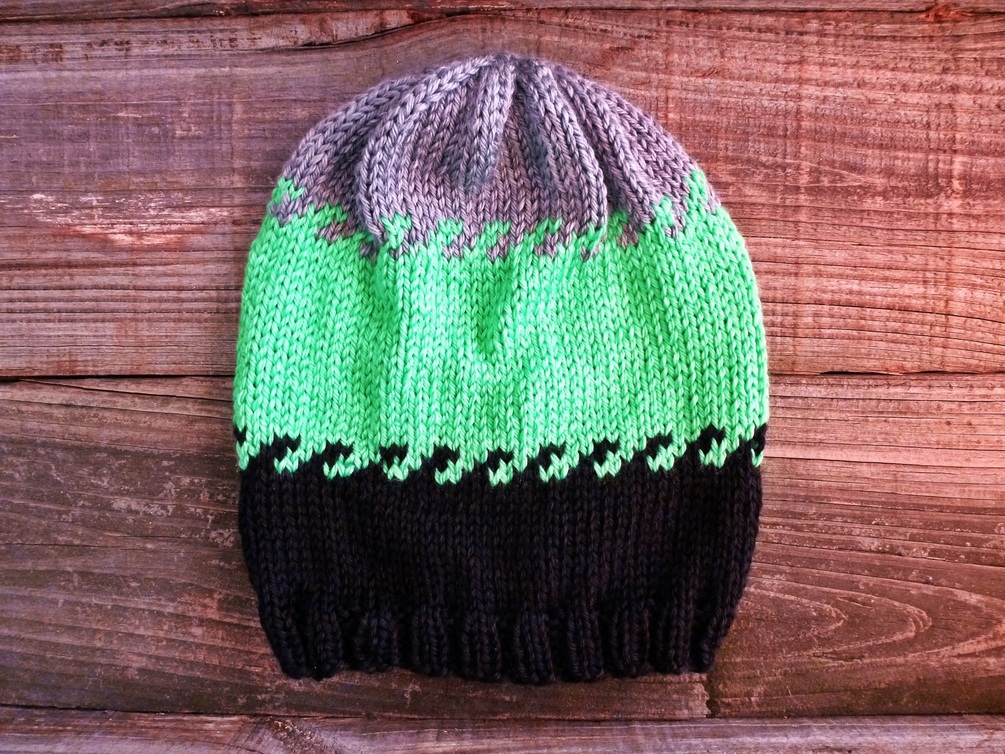 Interlocking Stripes Hat Knitting Pattern