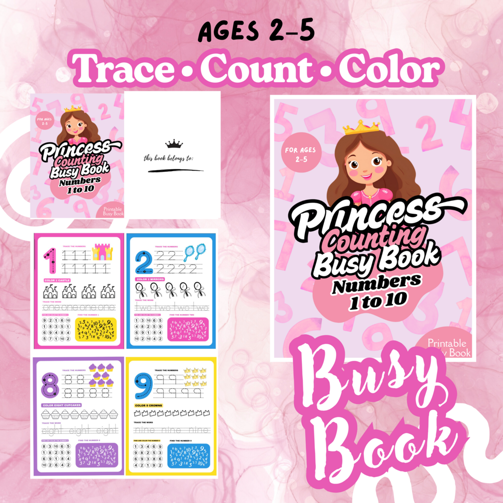 Princess Counting Busy Book