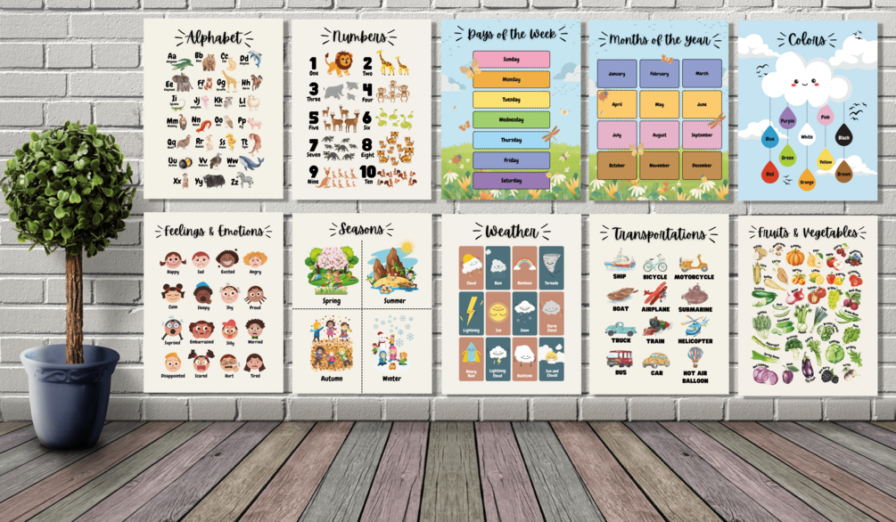10 Premium Educational Posters + 2 Bonuses