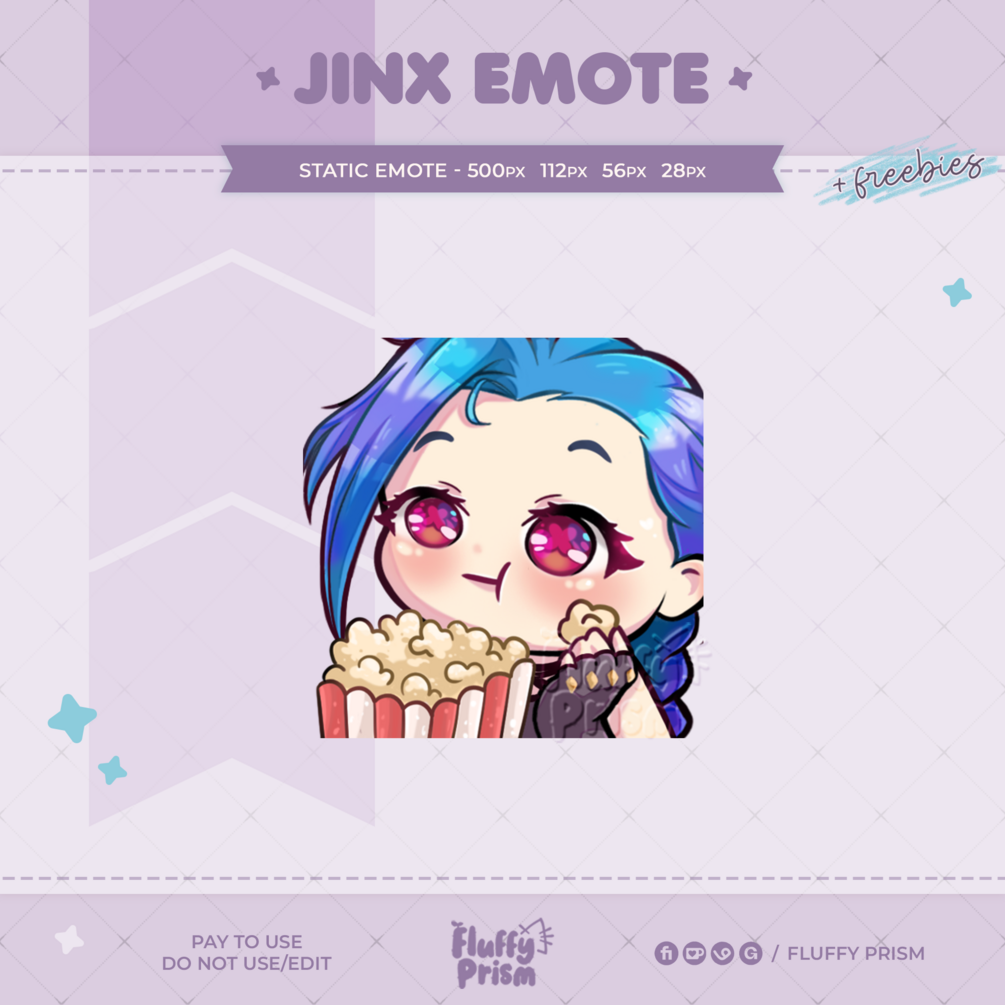 💥 Jinx Emote | pop corn