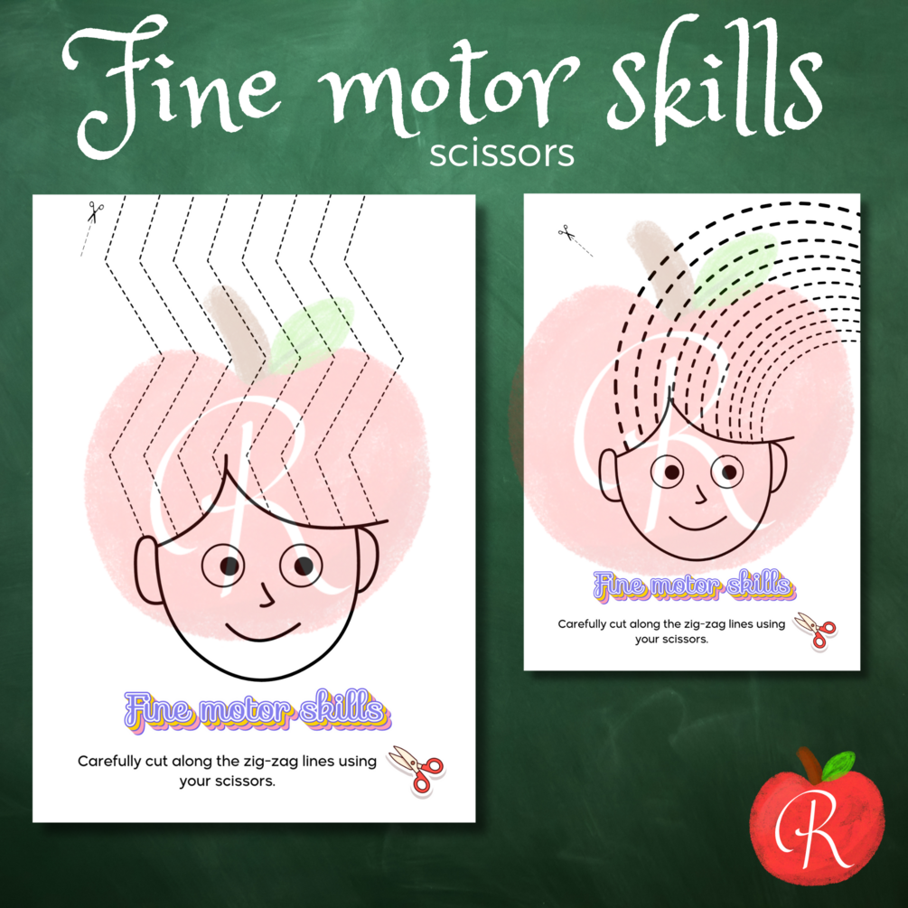 Cut My Hair - Scissor Skills Practice Book for Kids - 7 Fun Pages for ...