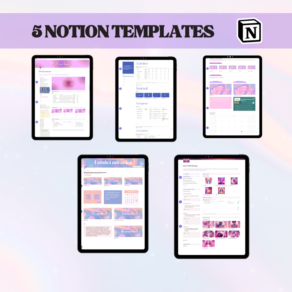 Self development notion bundle
