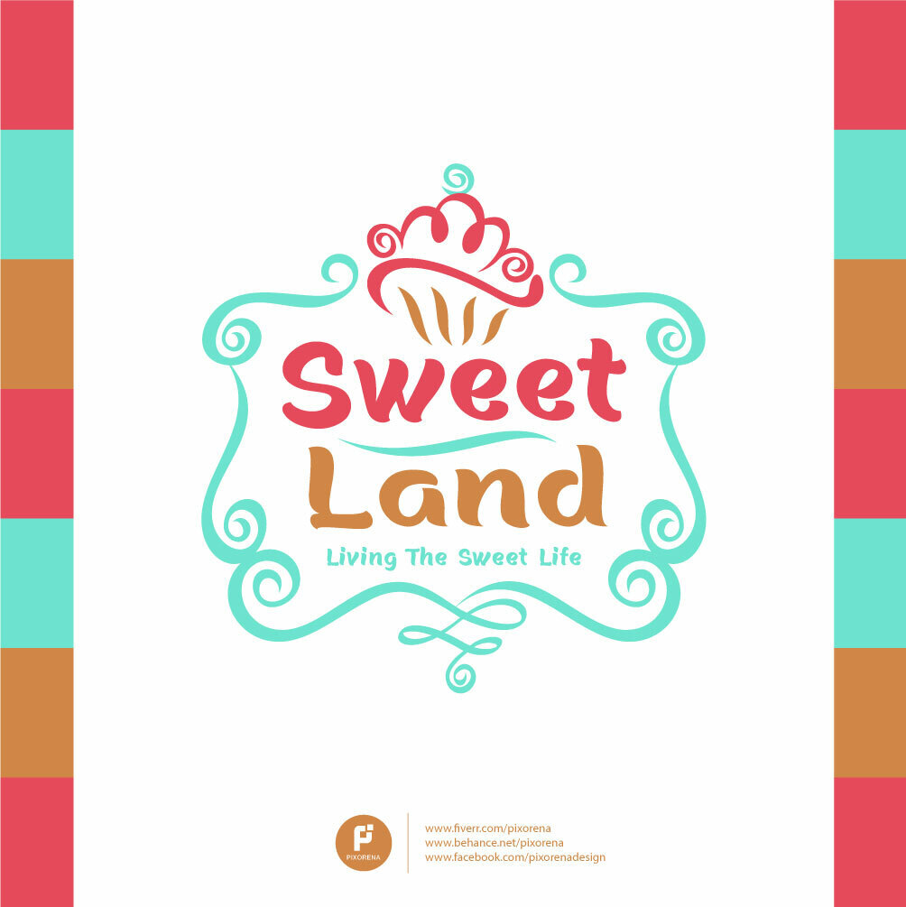 Sweet Land Cake Logo Design