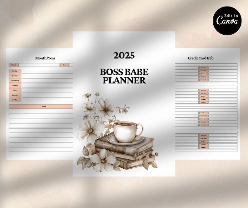 2025 “That Girl Boss” Planner: Lead with Confidence and Style